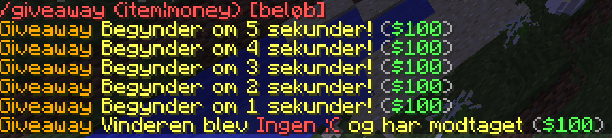 Simpelt giveaway skript | Scripts | McSkripts