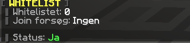 Whitelist System Administrr spillere med nemme kommandoer og statistik | Scripts | McSkripts