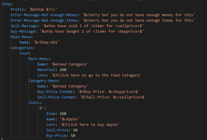 ShopGUI Yaml Baseret | Scripts | McSkripts