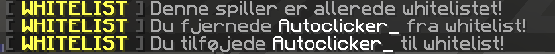 Whitelist System Administrr spillere med nemme kommandoer og statistik | Scripts | McSkripts