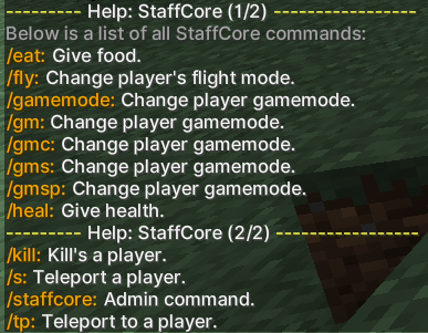 StaffCore | Scripts | McSkripts