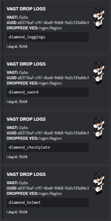 DISKY VAGT LOGS OG SERVER LOGS | Scripts | McSkripts